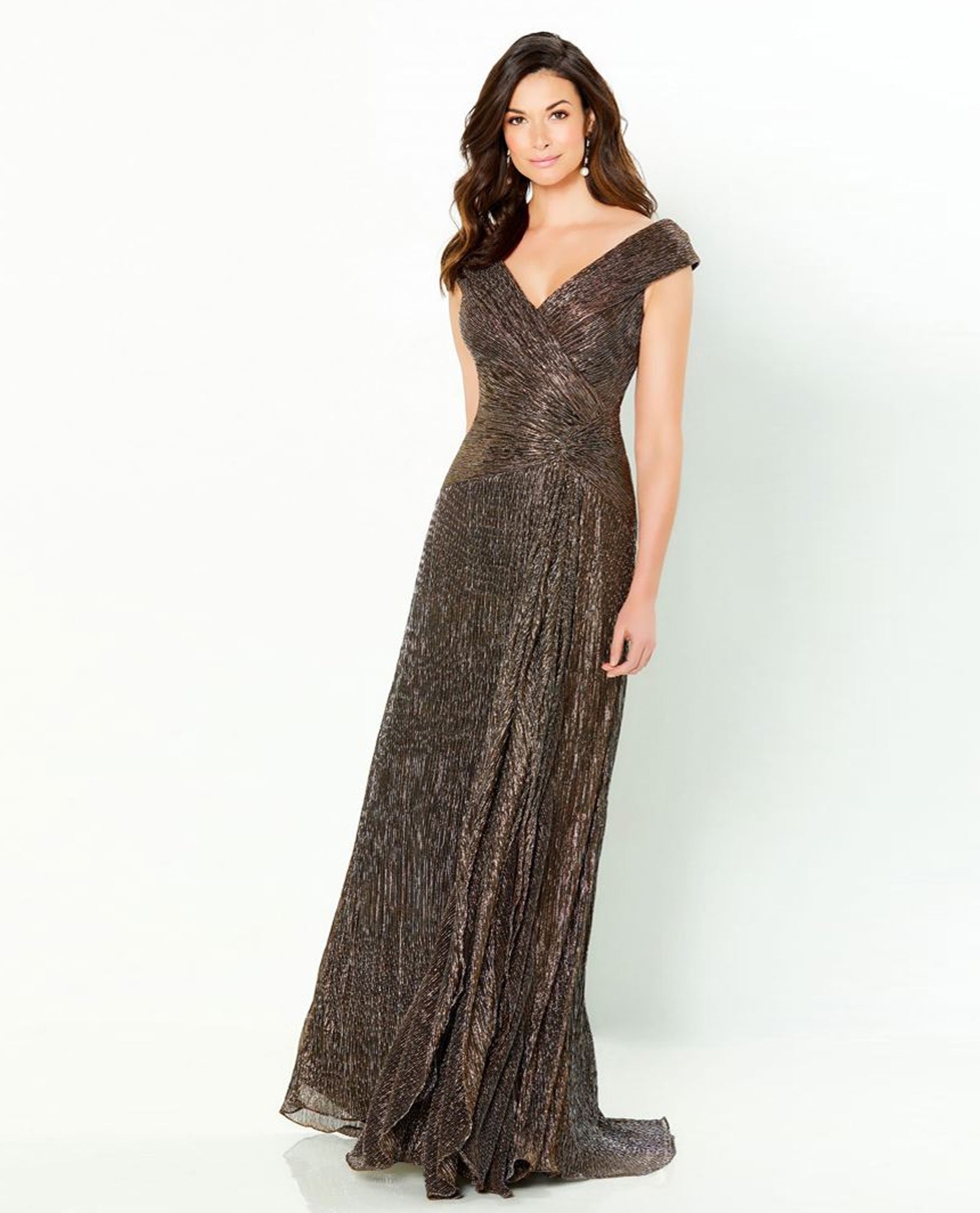 MONTAGE 219975 METALLIC PORTRAIT NECKLINE – The Clothing Cove