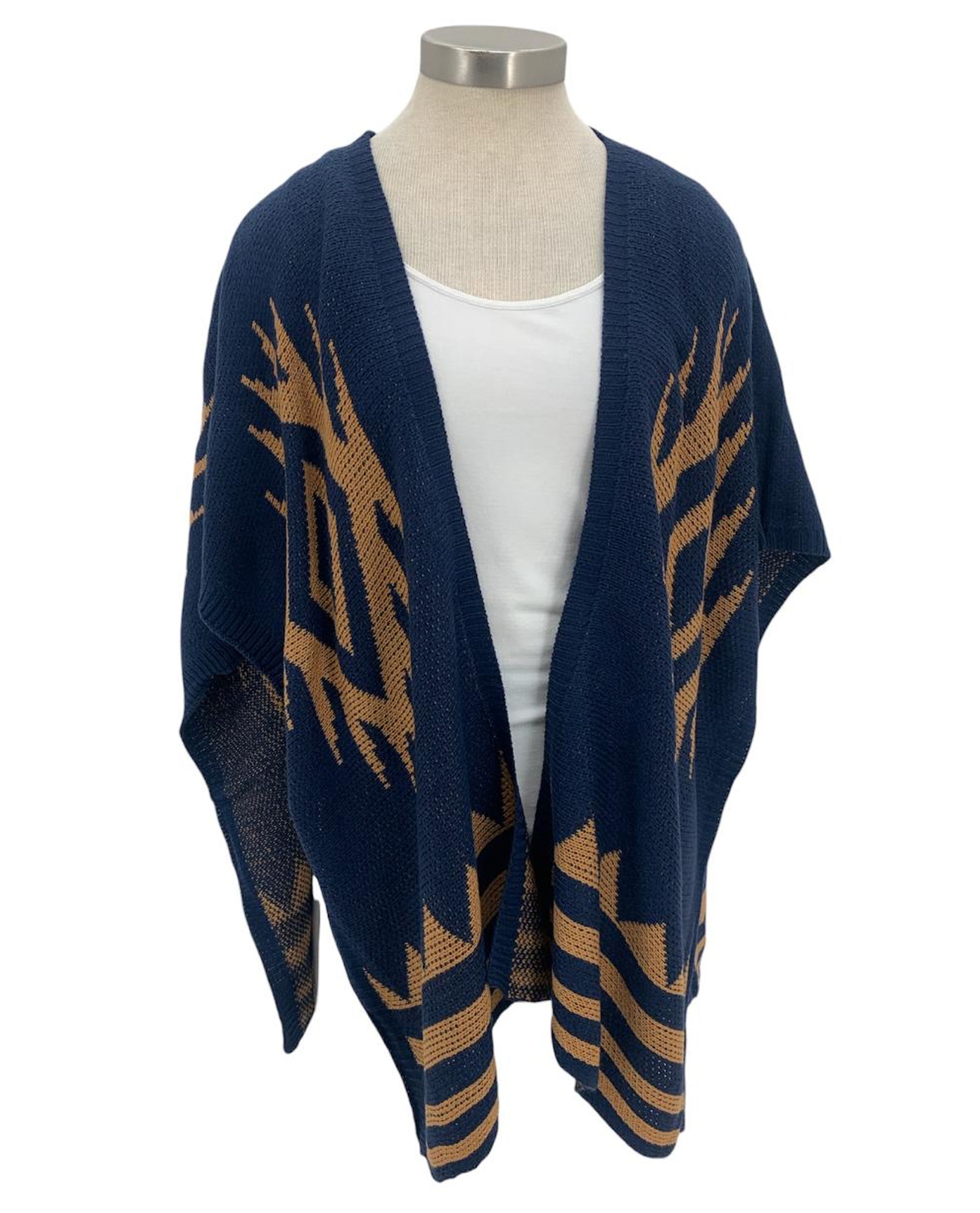 PINKILICIOUS BKT4103 AZTEC PRINT SWEATER SHAWL WRAP – The Clothing Cove