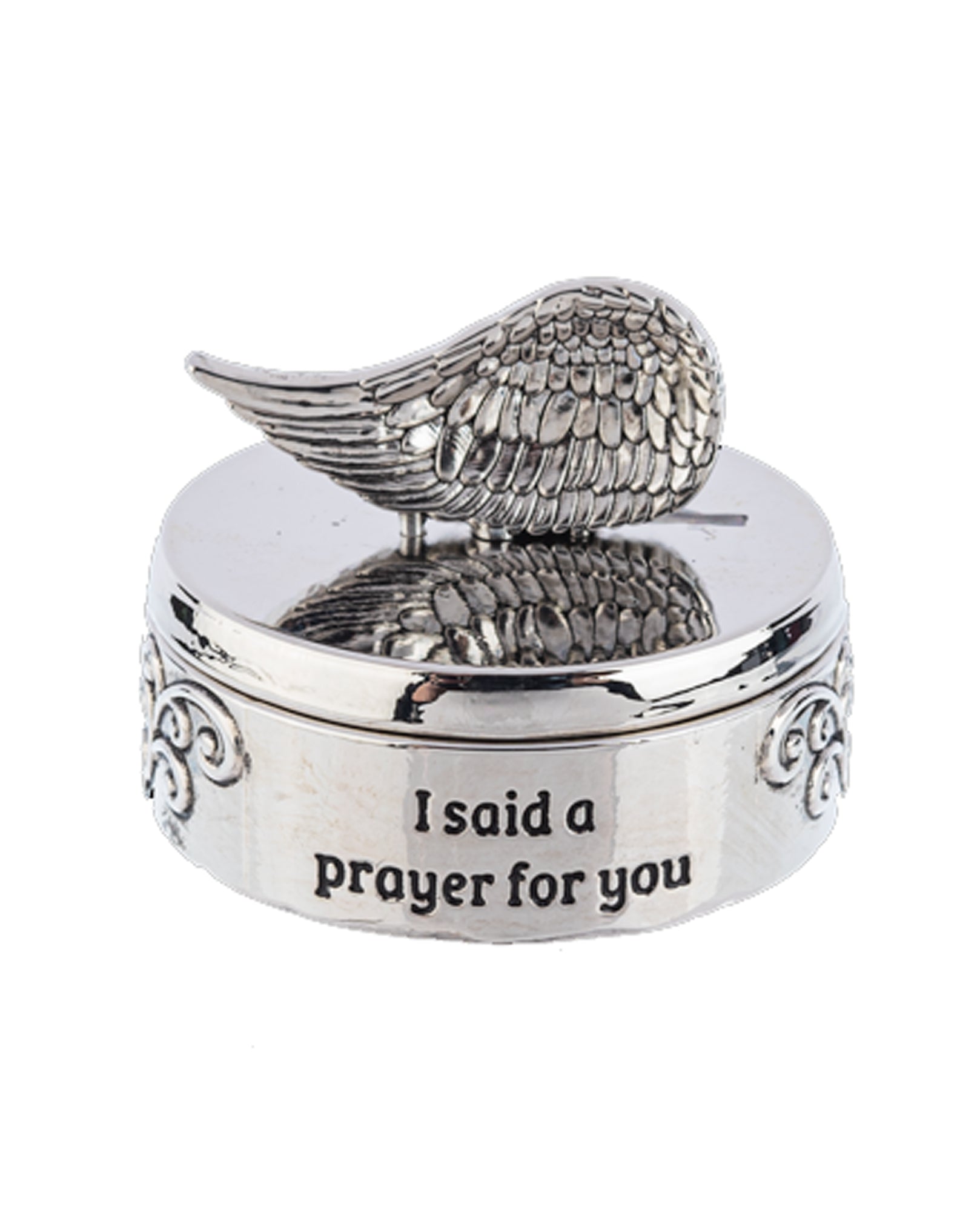 ER73961 PRAYER BOX CHARM BOX | Meaningful Gift | Angel Wing Prayer Box ...