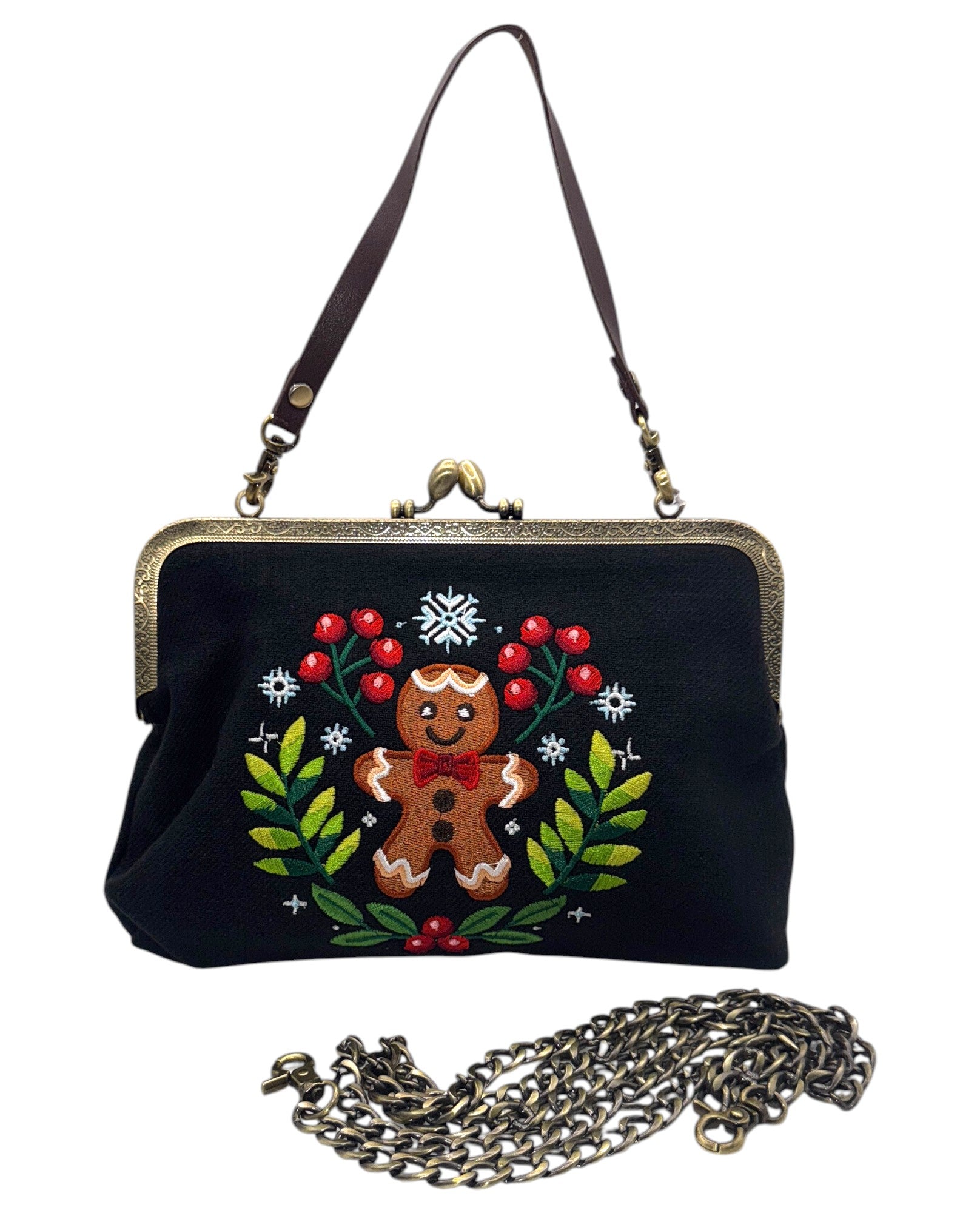 GINGERBREAD MAN KISS LOCK BAG IT84596CN – The Clothing Cove