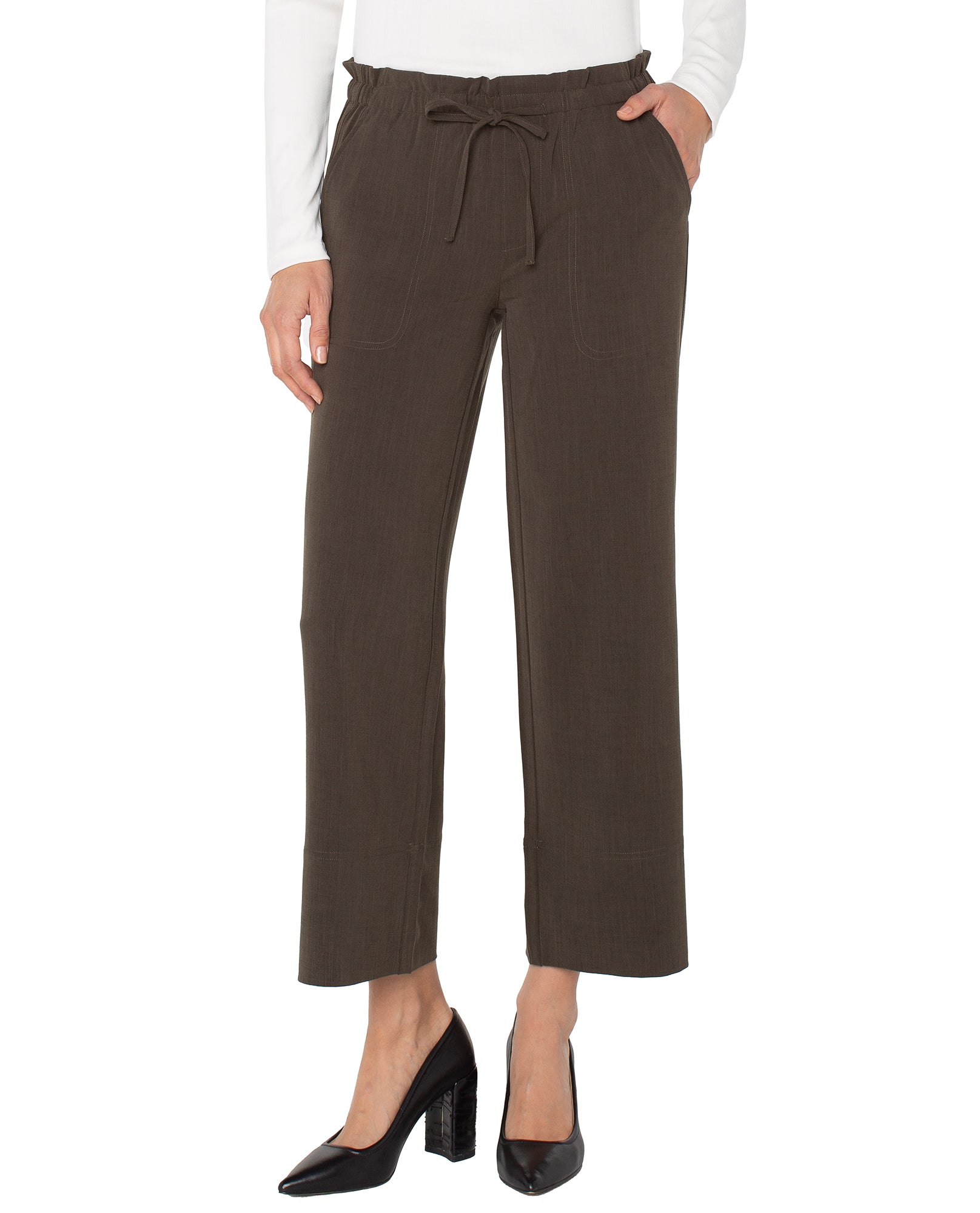 LIVERPOOL LM4463TS39 TIE WAIST PULL ON PANT – The Clothing Cove