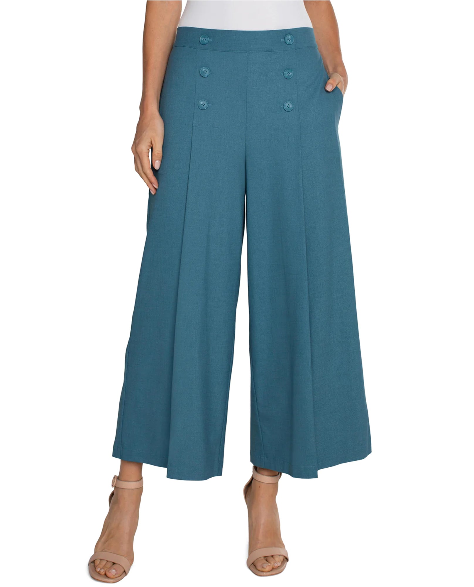 LIVERPOOL LM4617TS29 SAILOR CROP WIDE LEG 25" INSEAM – The Clothing Cove