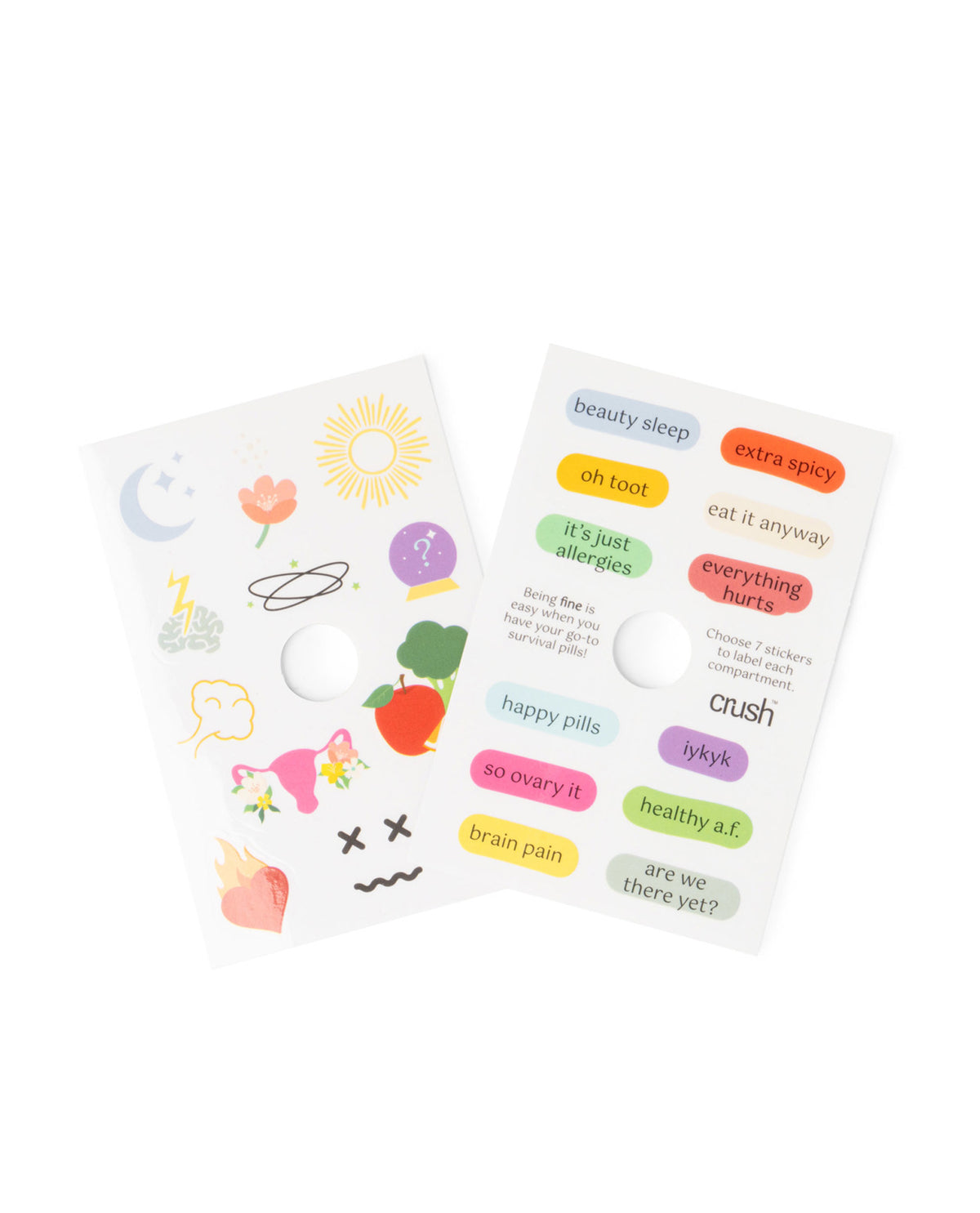 CRPC24 CRUSH EVERYTHING'S FINE PILL/VITAMIN CASE – The Clothing Cove