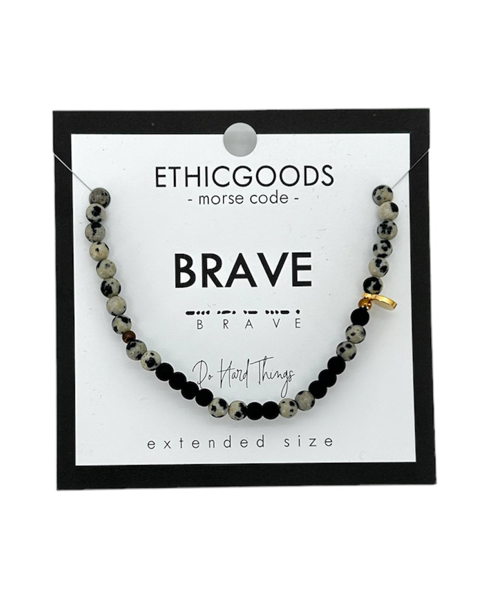 MORSE CODE EXTENDED BRACELET BRAVE – The Clothing Cove