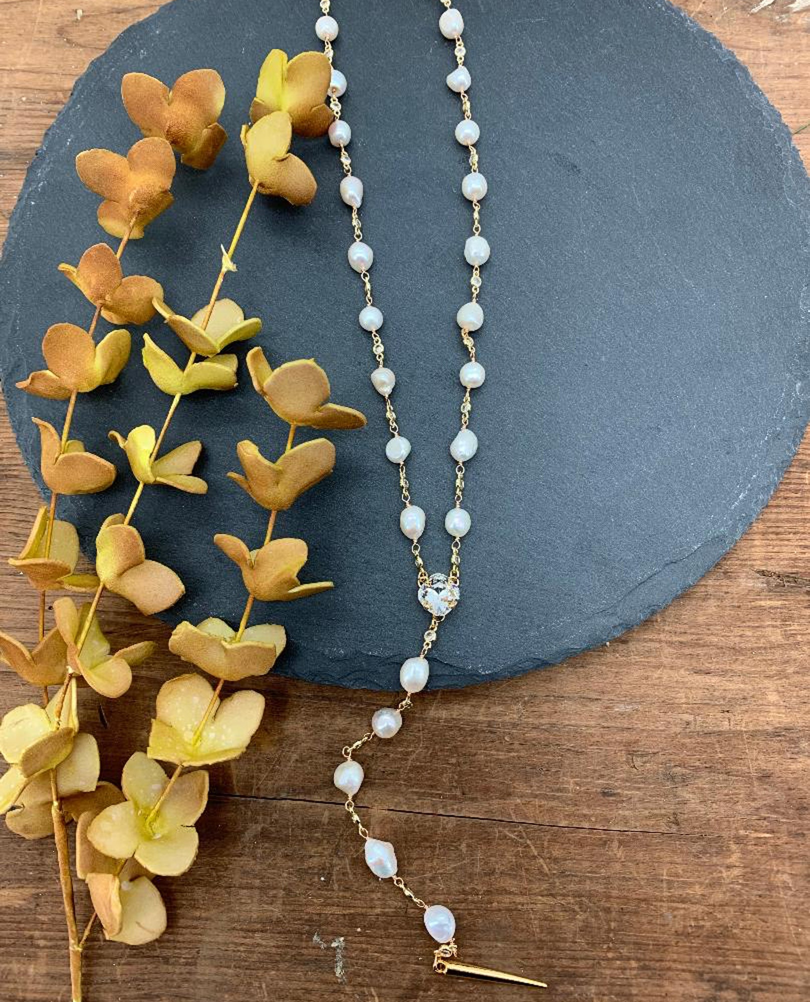RACHEL MARIE DESIGNS SEOUL PEARL & CZ NECKLACE – The Clothing Cove