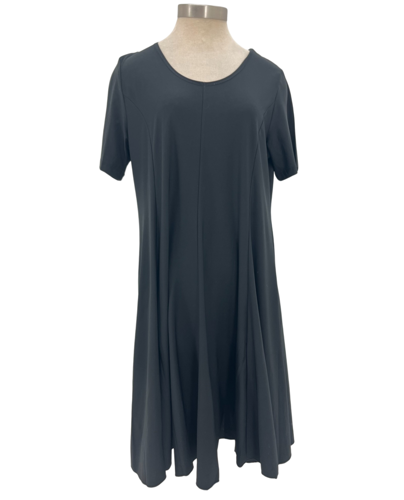 CREATION A604 SOLID SHORT SLEEVE DRESS | Princess Seam T-Shirt Dress ...