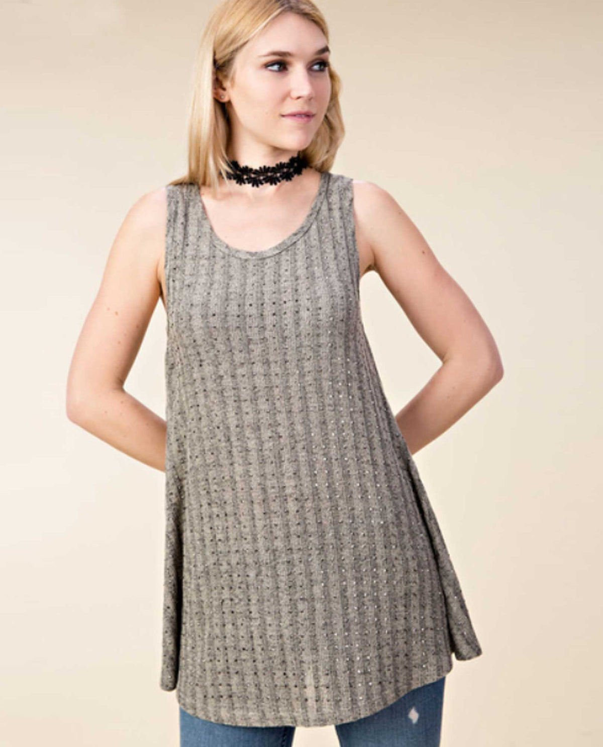 Vocal Tank Top with Stones | The Clothing Cove | Vocal Clothing