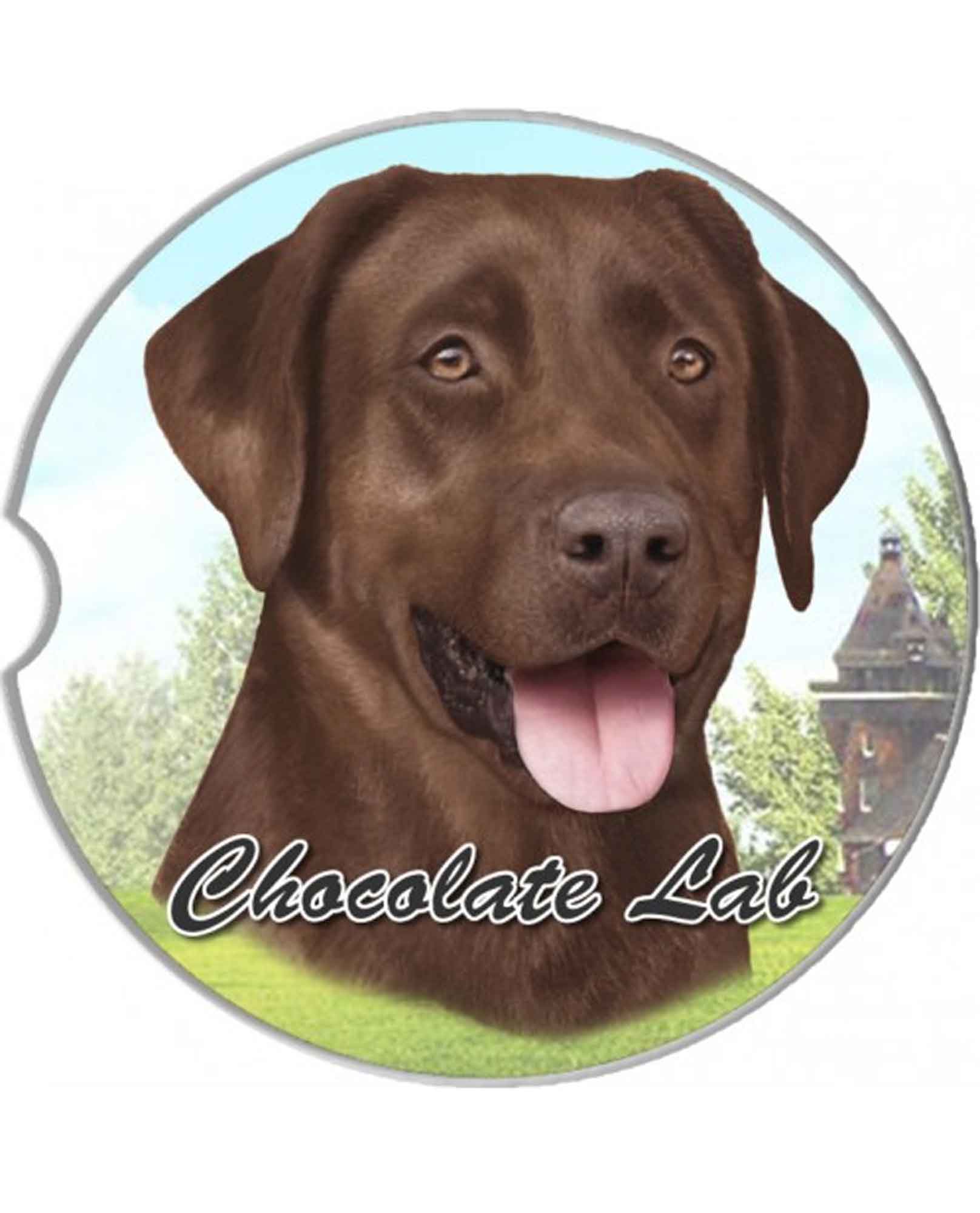 Chocolate Lab Car Coaster | The Clothing Cove | Dog Car Coasters