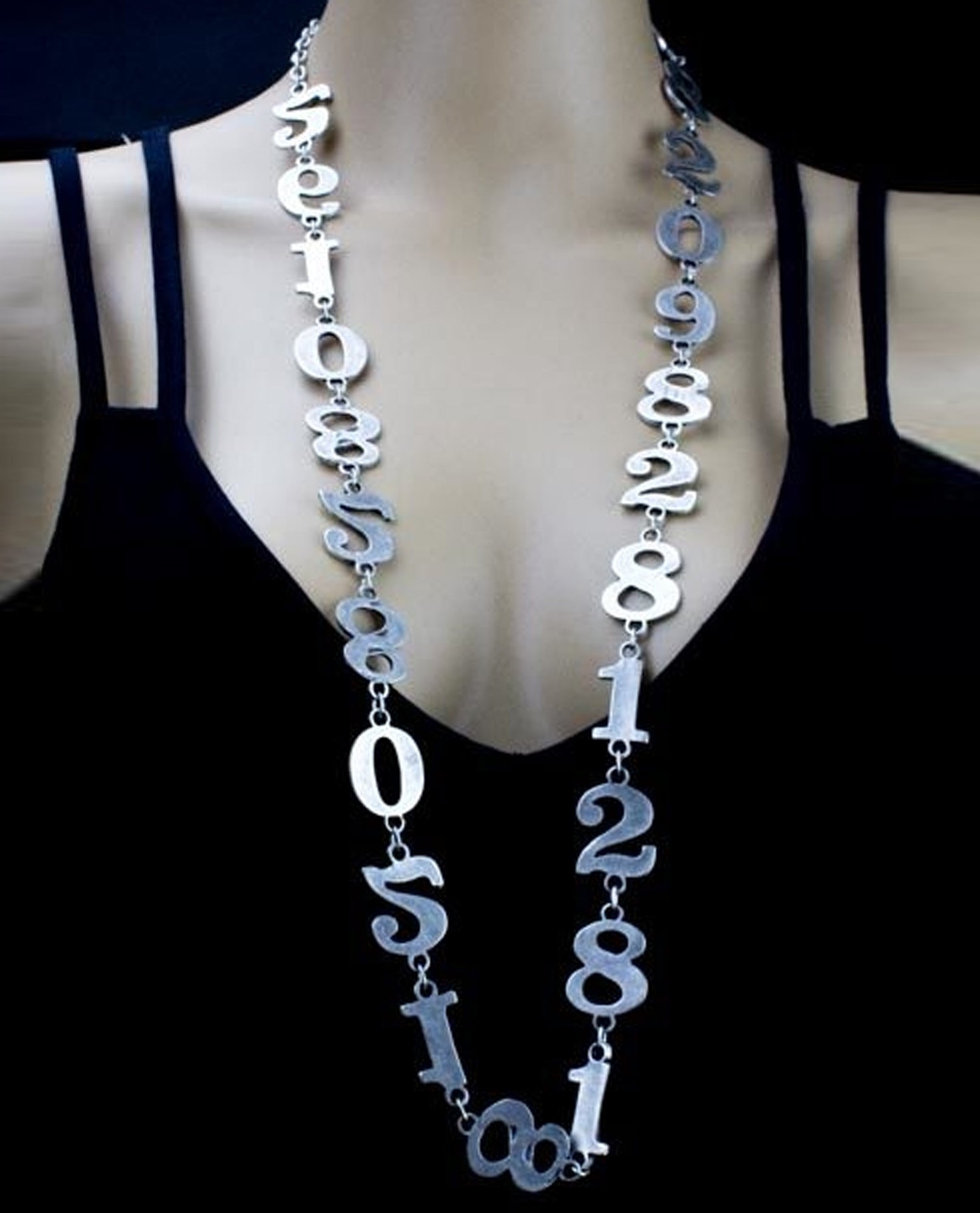 Long Numbers Necklace 1196 – The Clothing Cove