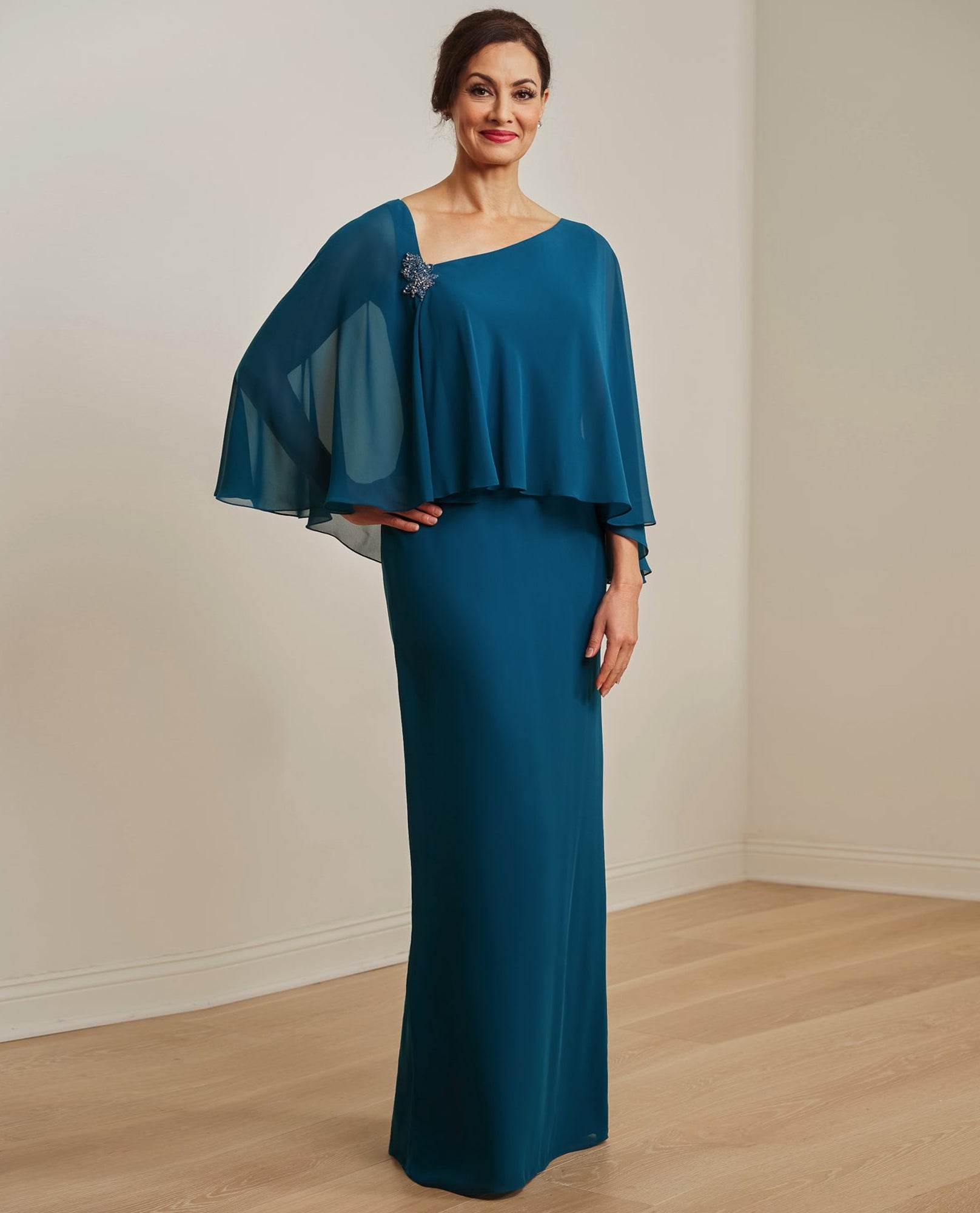 Jade Jasmine K248064N Sheath Cape Top – The Clothing Cove