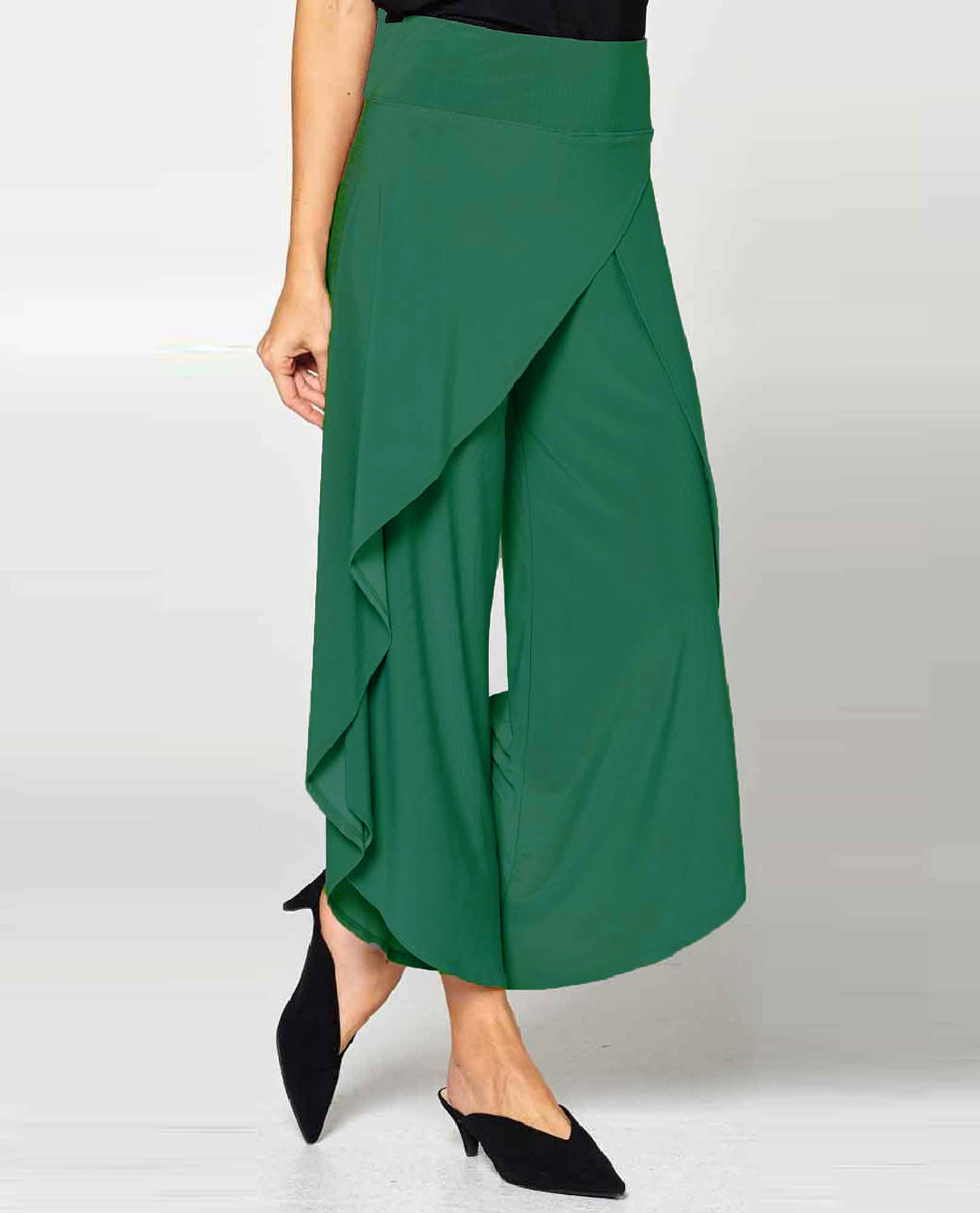 By JJ Split Pant - Comfortable & Trendy Wide Leg Elastic Waist Pants ...