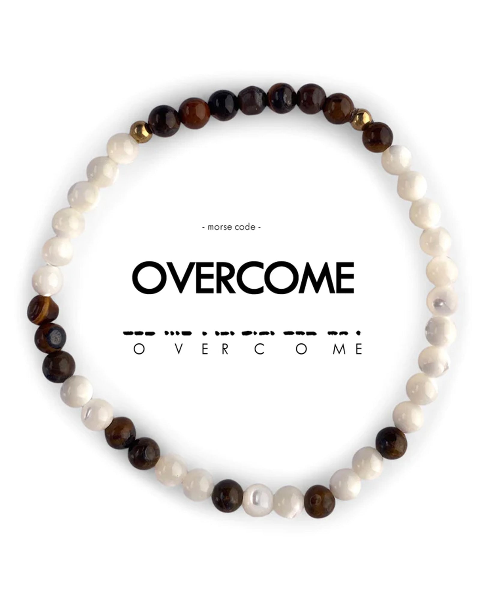 Morse Code Bracelet OVERCOME – The Clothing Cove