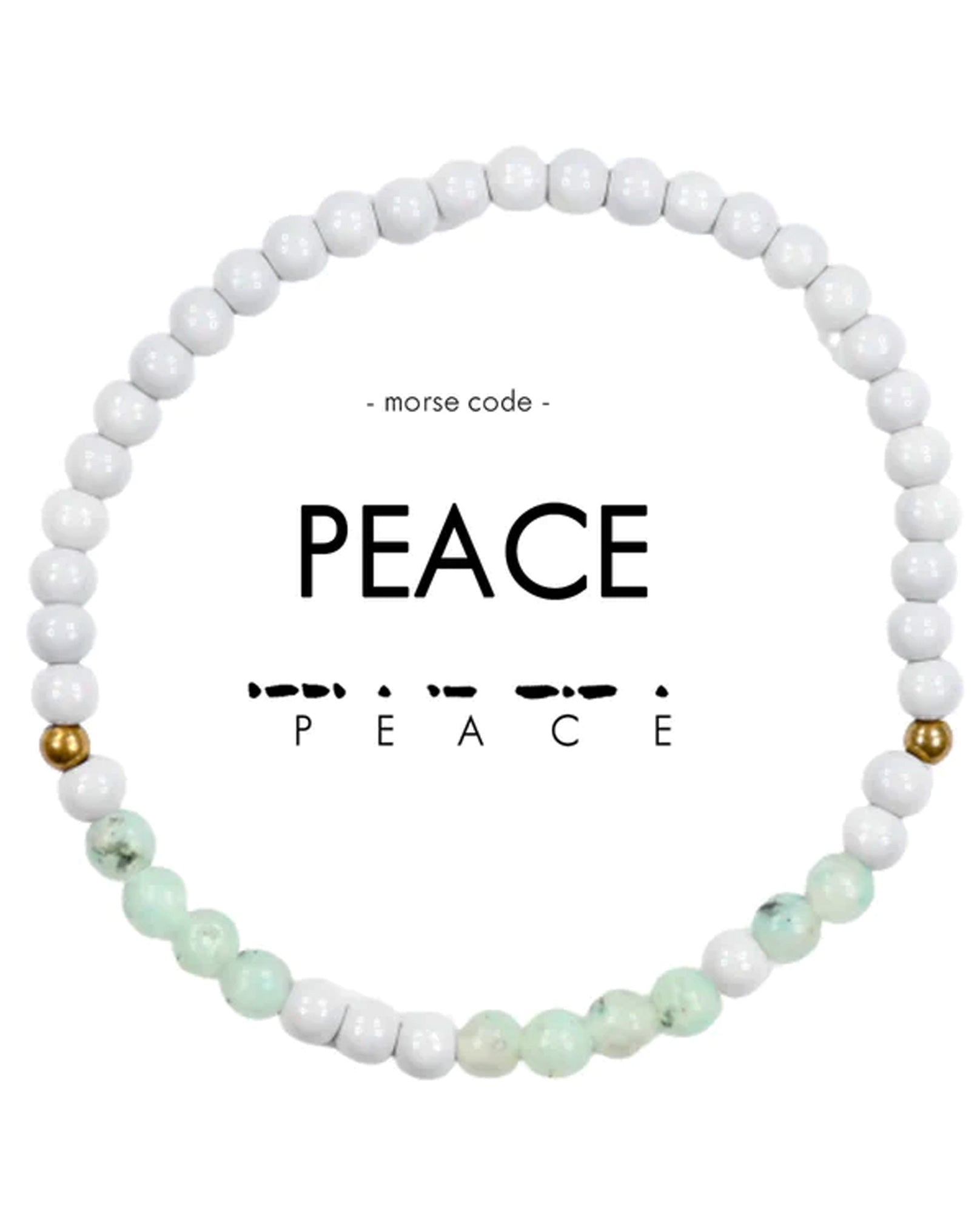 Morse Code Bracelet PEACE – The Clothing Cove