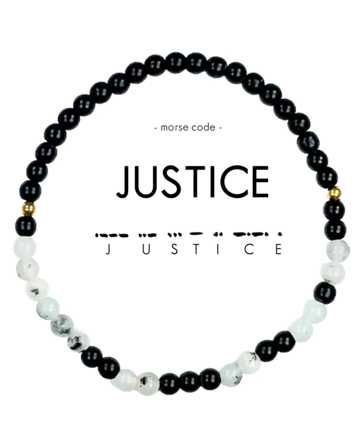 Morse Code Bracelet JUSTICE – The Clothing Cove