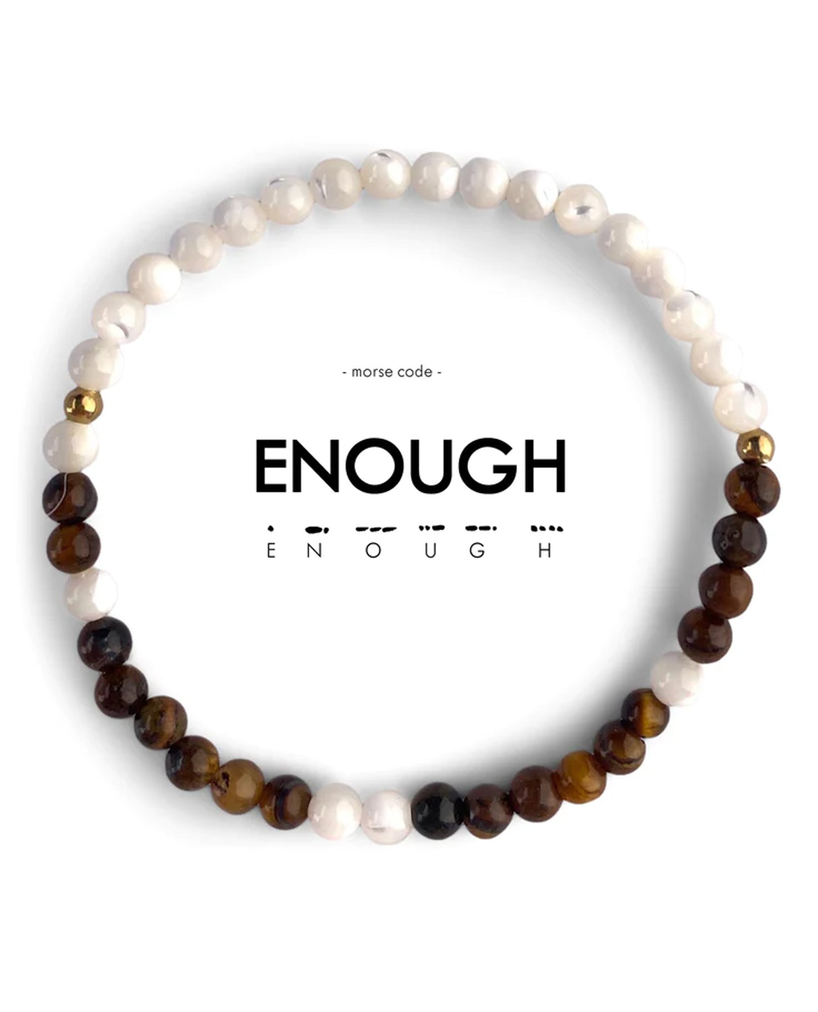 Morse Code Bracelet ENOUGH – The Clothing Cove