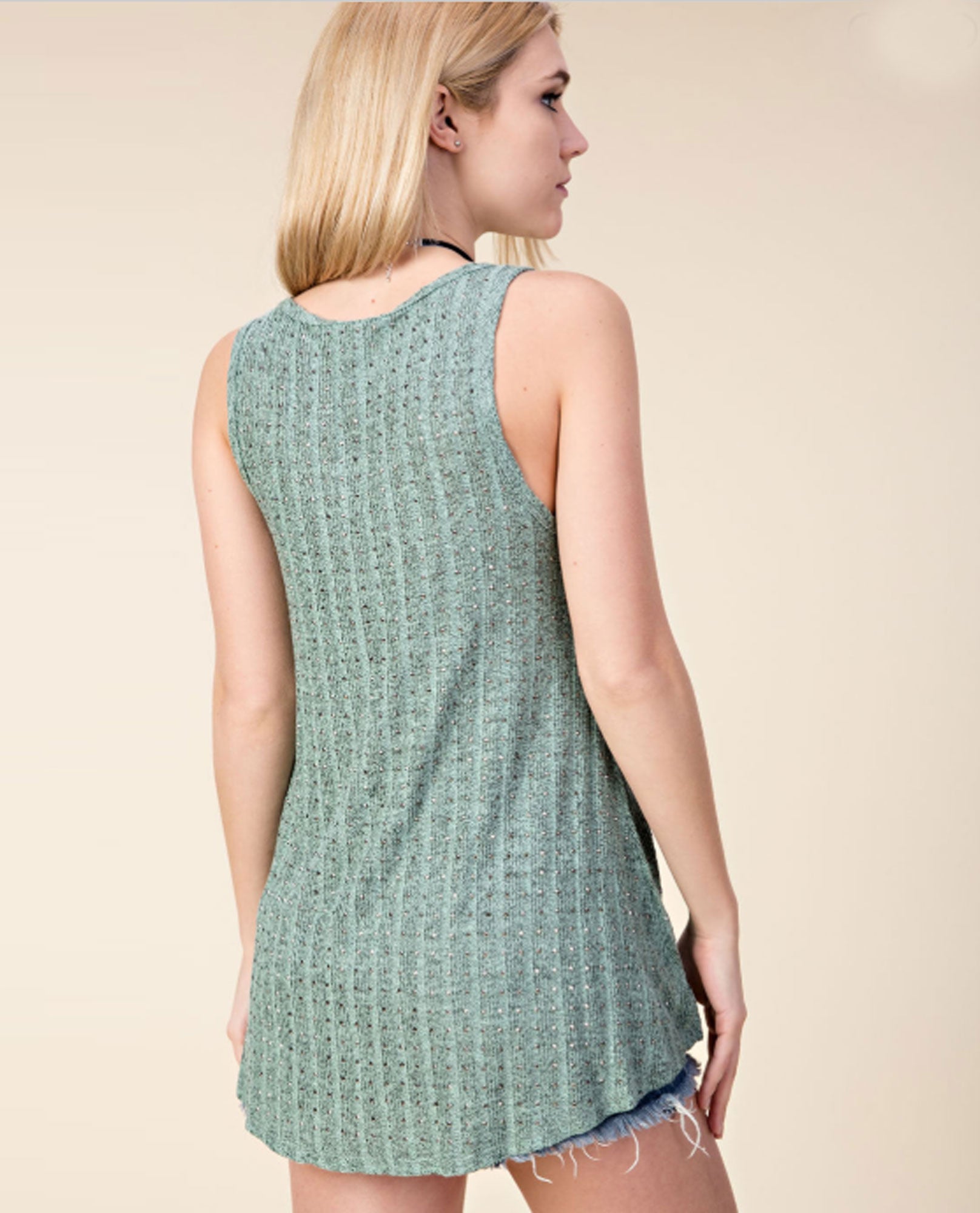 Vocal Tank Top with Stones | The Clothing Cove | Vocal Clothing
